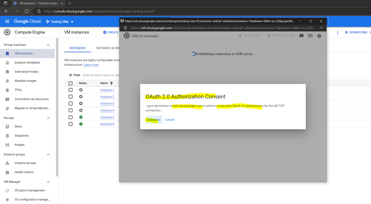 Google Cloud – Connect to Linux VMs using SSH OS Login - .matrixpost.net