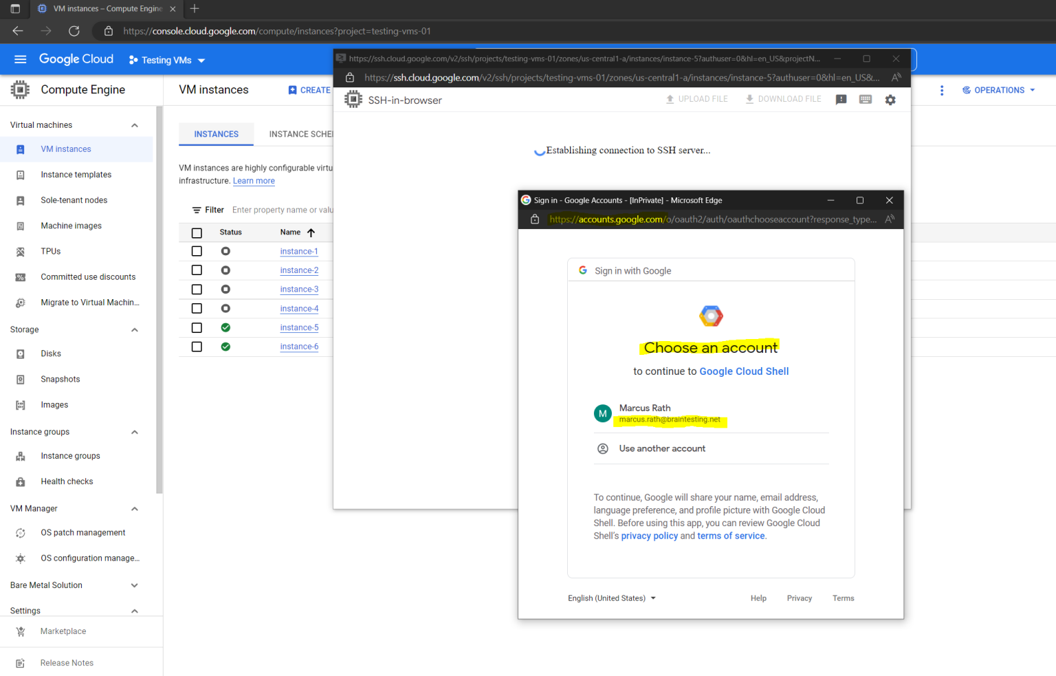 Google Cloud – Connect to Linux VMs using SSH OS Login - .matrixpost.net