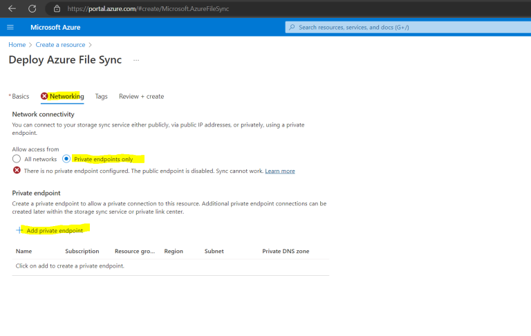 Using Azure File Sync in combination with an on-premise DFS Domain Namespace - .matrixpost.net