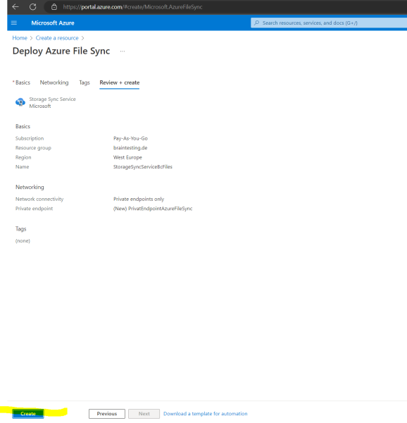 Using Azure File Sync In Combination With An On Premise Dfs Domain Namespace