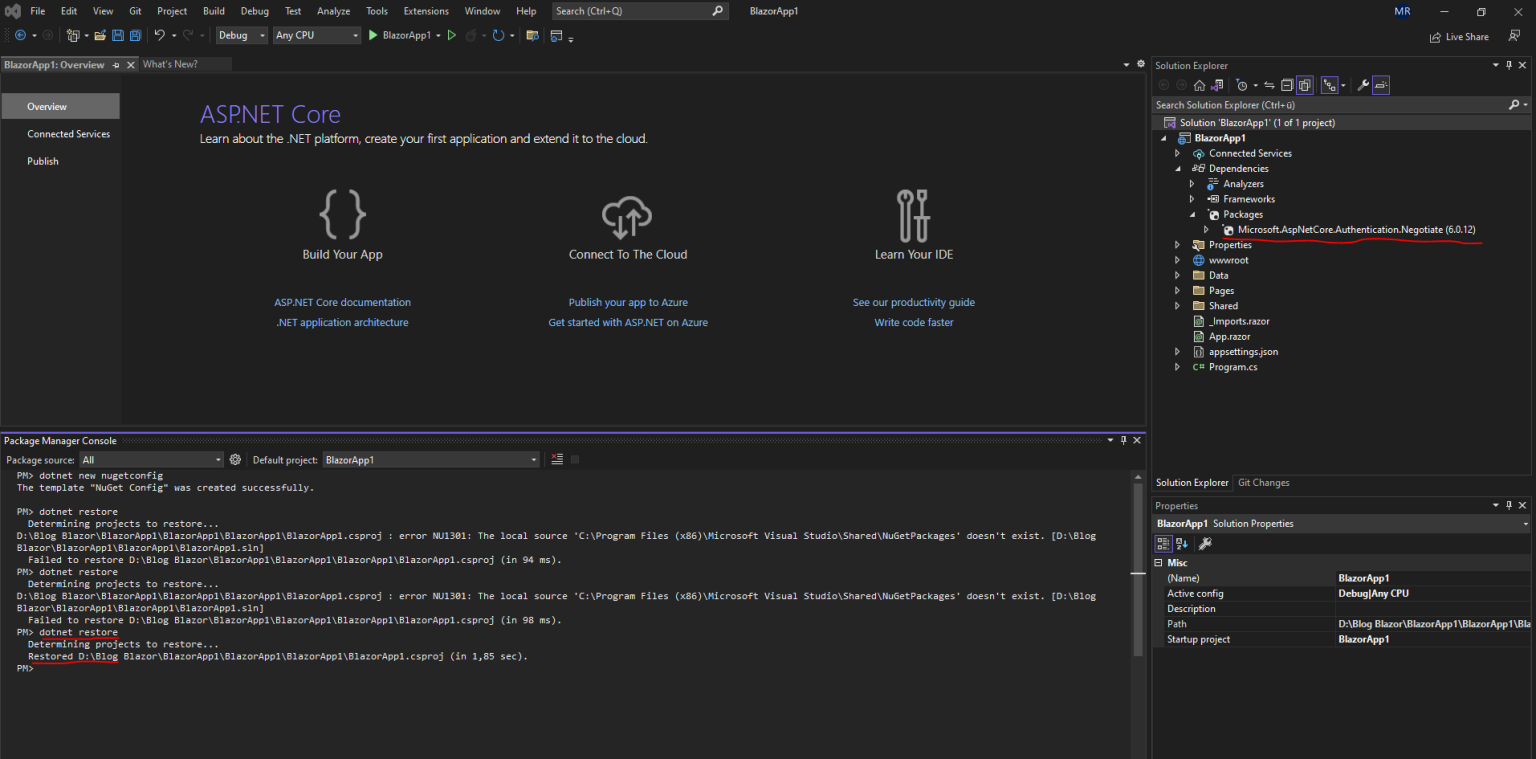 Visual Studio Yellow Triangle NuGet Package Missing Dependencies ... Visual Studio Yellow Triangle NuGet Package Missing Dependencies ...