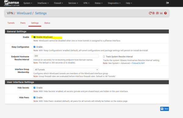 Set up WireGuard Site-to-Site VPN on pfSense - .matrixpost.net