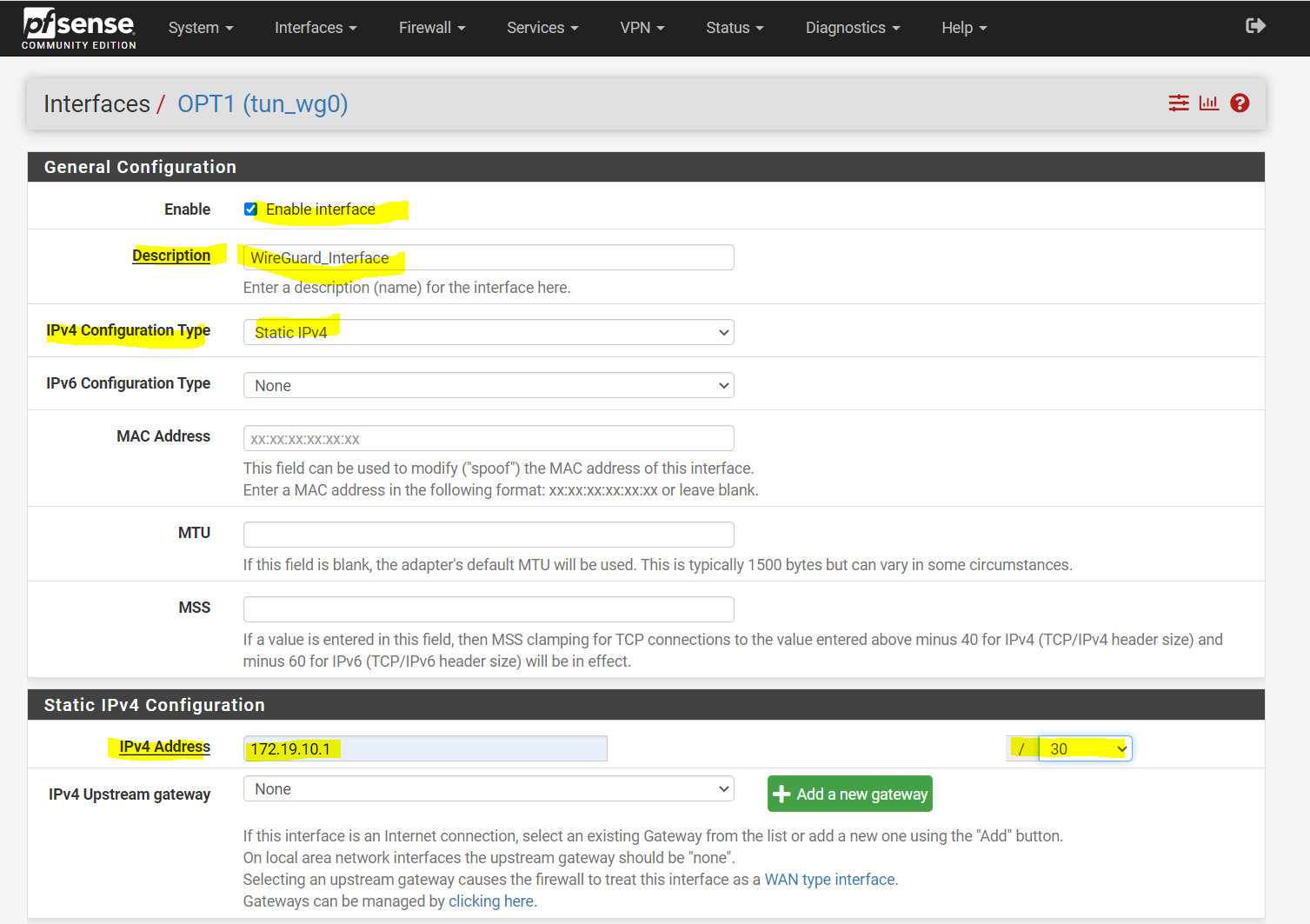 Set up WireGuard Site-to-Site VPN on pfSense - .matrixpost.net