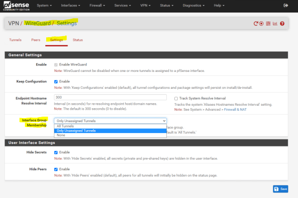 Set up WireGuard Site-to-Site VPN on pfSense - .matrixpost.net