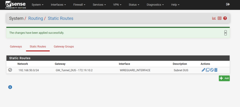 Set up WireGuard Site-to-Site VPN on pfSense - .matrixpost.net