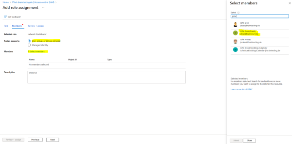 VNet Peering between different Azure Active Directory Tenants - .matrixpost.net