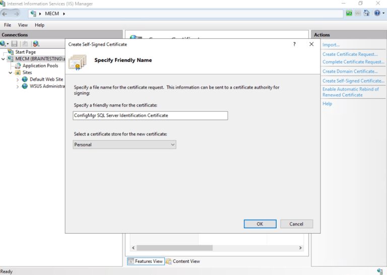 Re Create Configmgr Sql Server Indentification Certificate