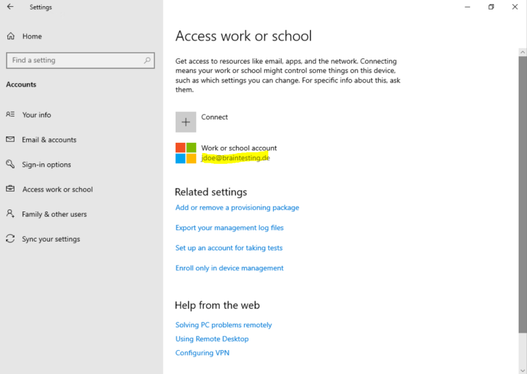 Enroll Windows Computer Into Microsoft Intune