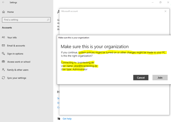 Enroll Windows Computer Into Microsoft Intune