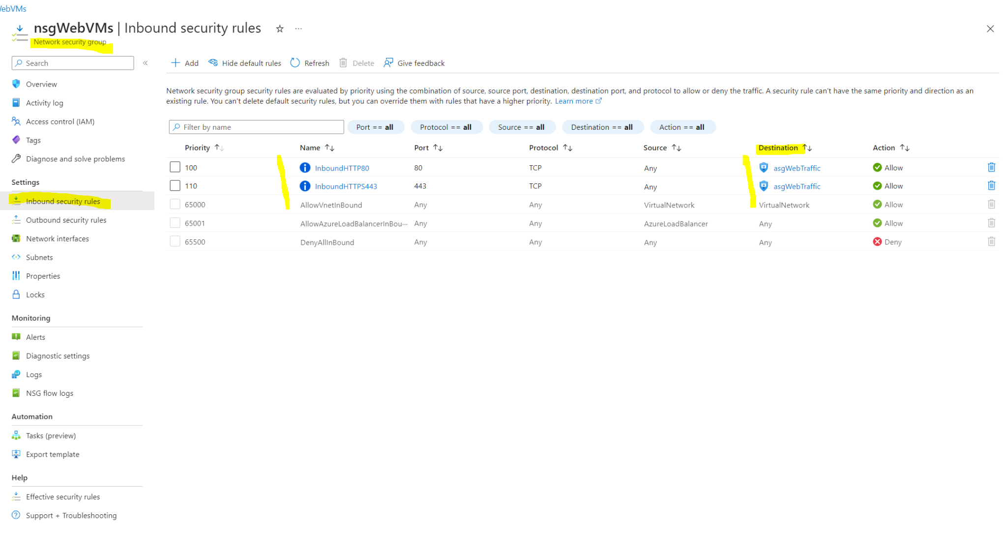 Network Security Groups (NSG) vs. Application Security Groups (ASG ...
