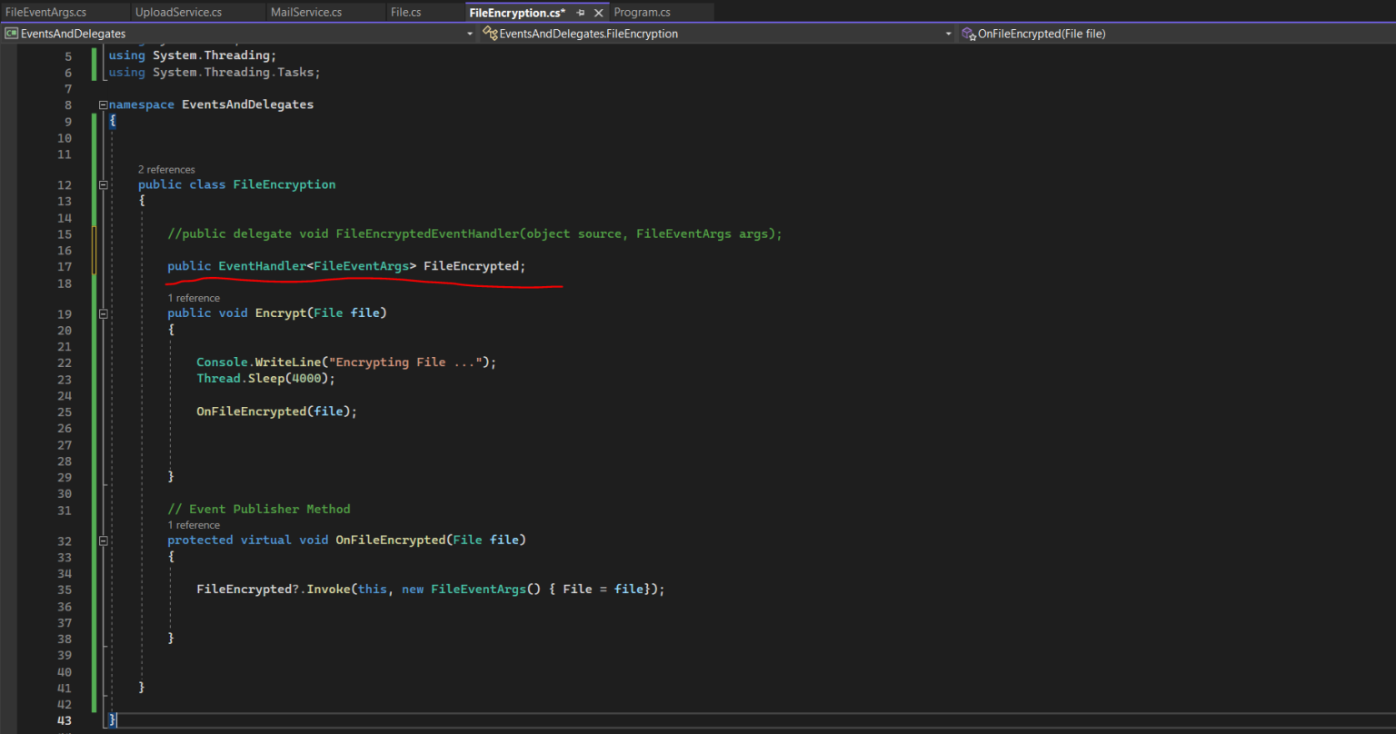 C# Events and Delegates - .matrixpost.net