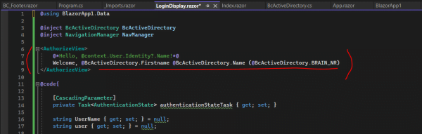 Blazor Server – Basics Part 6 – Query the on-premise Active Directory - .matrixpost.net