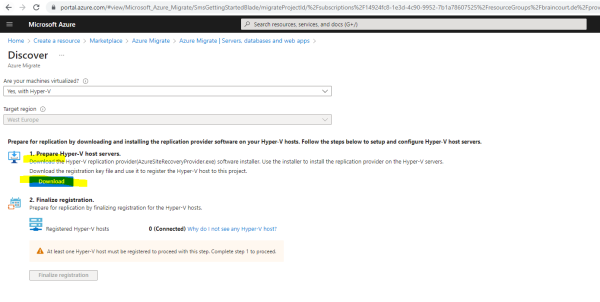 Azure Migrate – How to migrate on-premises Hyper-V Virtual Machines to ...