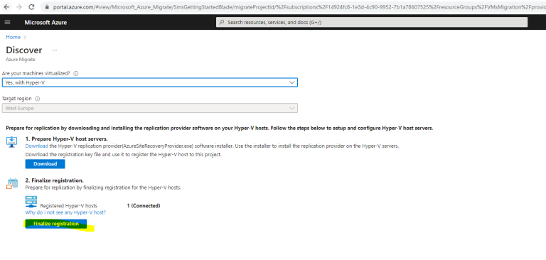 Azure Migrate – How to migrate on-premises Hyper-V Virtual Machines to ...
