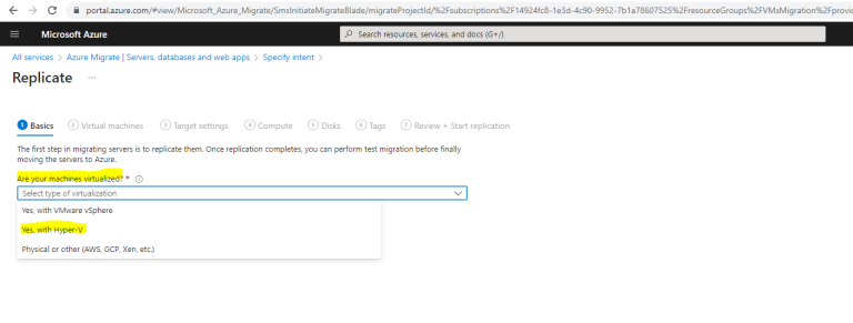 Azure Migrate – How to migrate on-premises Hyper-V Virtual Machines to ...
