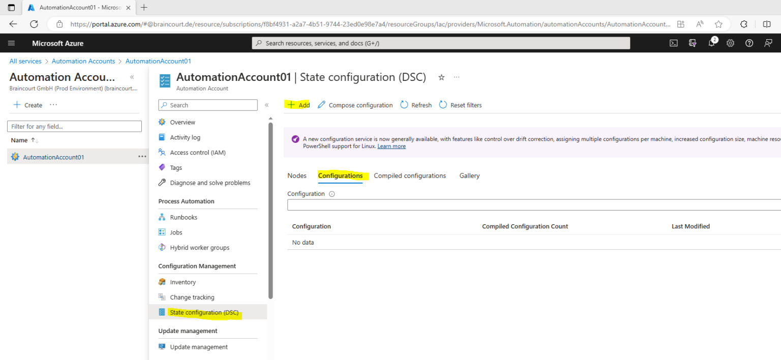 Infrastructure as Code (IaC) – Part 4 – Azure Automation State - .matrixpost.net