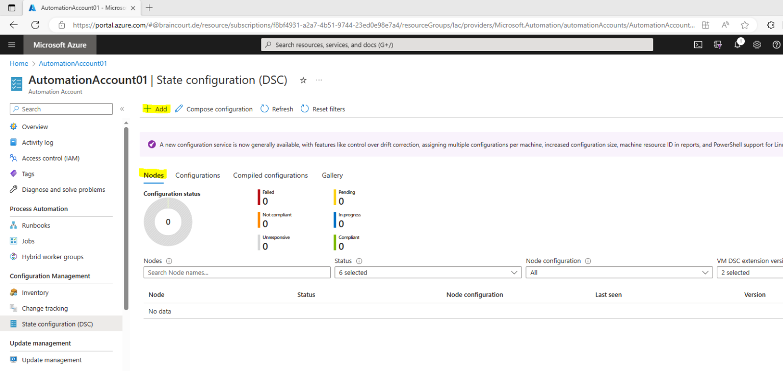 Infrastructure as Code (IaC) – Part 4 – Azure Automation State - .matrixpost.net