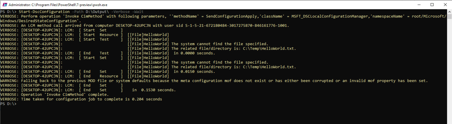 Infrastructure as Code (IaC) – Part 3 – Desired State Configuration ...
