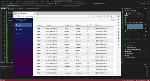 Using Mysql Database For Blazor Server Web App 3518