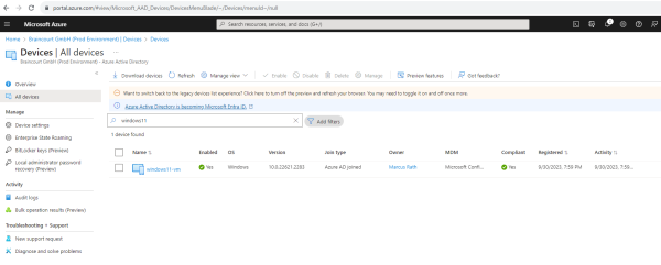 Change Display Name in Azure for Azure AD joined Computers - .matrixpost.net