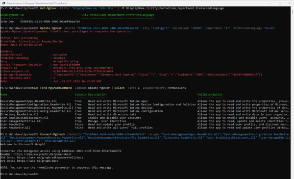 Microsoft Graph PowerShell - .matrixpost.net