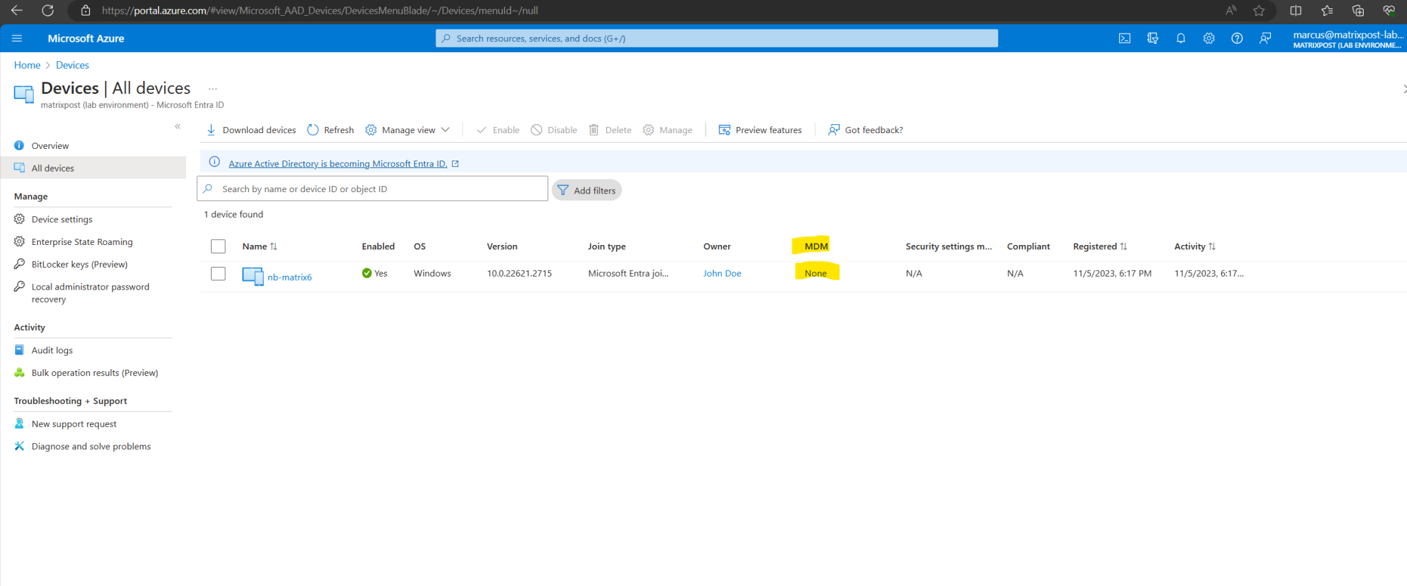 How to enroll already Microsoft Entra joined (former Azure AD joined) Devices to Microsoft ...