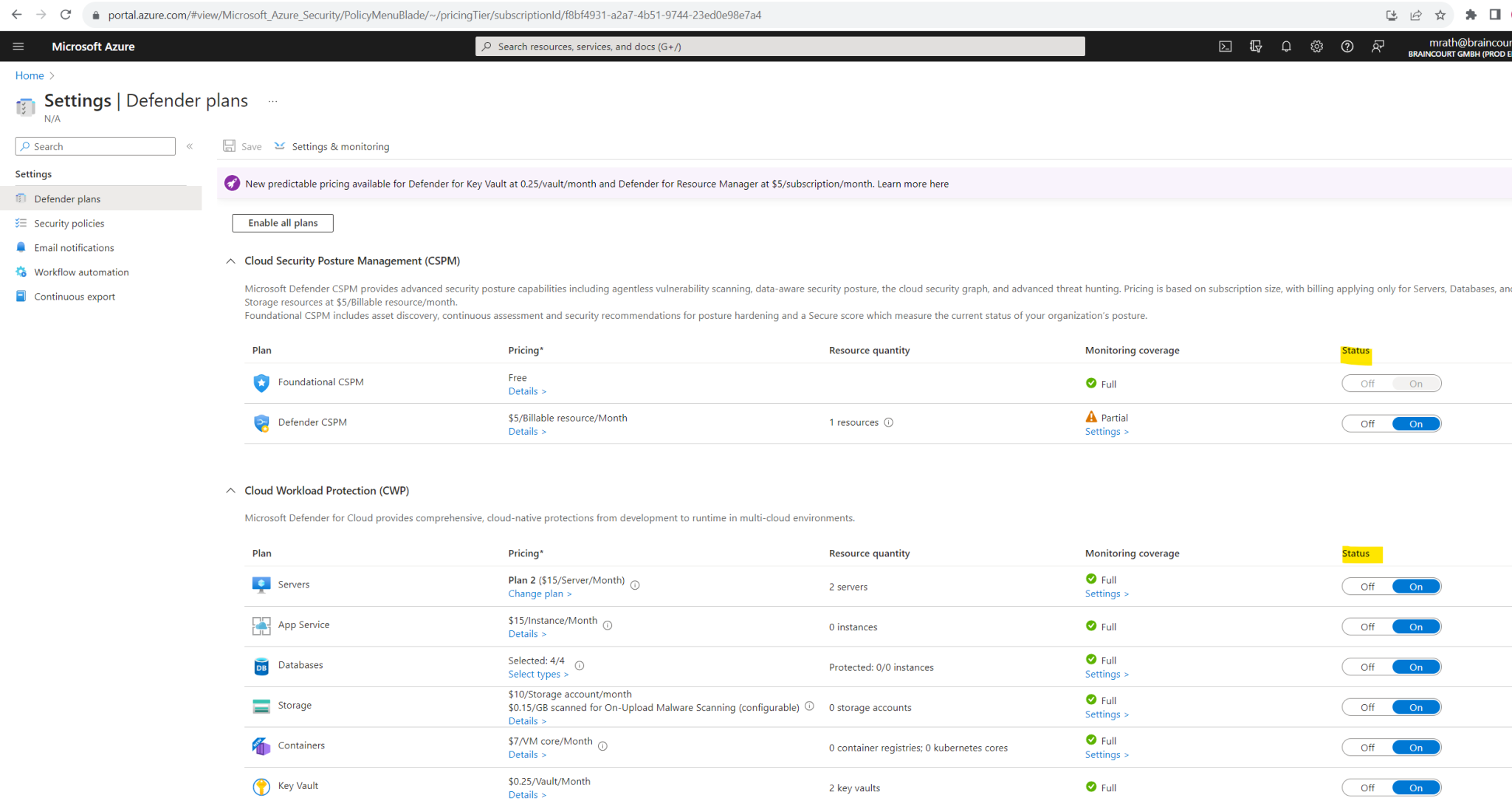 Set up Microsoft Defender for Cloud - .matrixpost.net