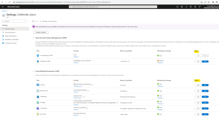 Set up Microsoft Defender for Cloud - .matrixpost.net