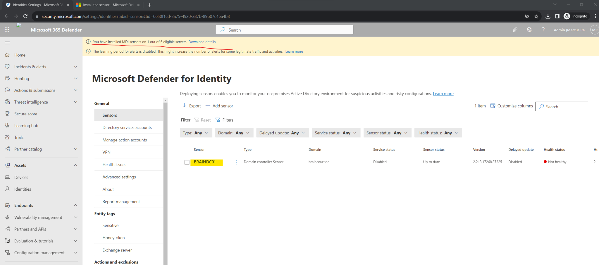 Set up Microsoft Defender for Identity - .matrixpost.net