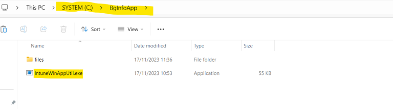 Set up and deploy BgInfo from Sysinternals by using Microsoft Intune ...