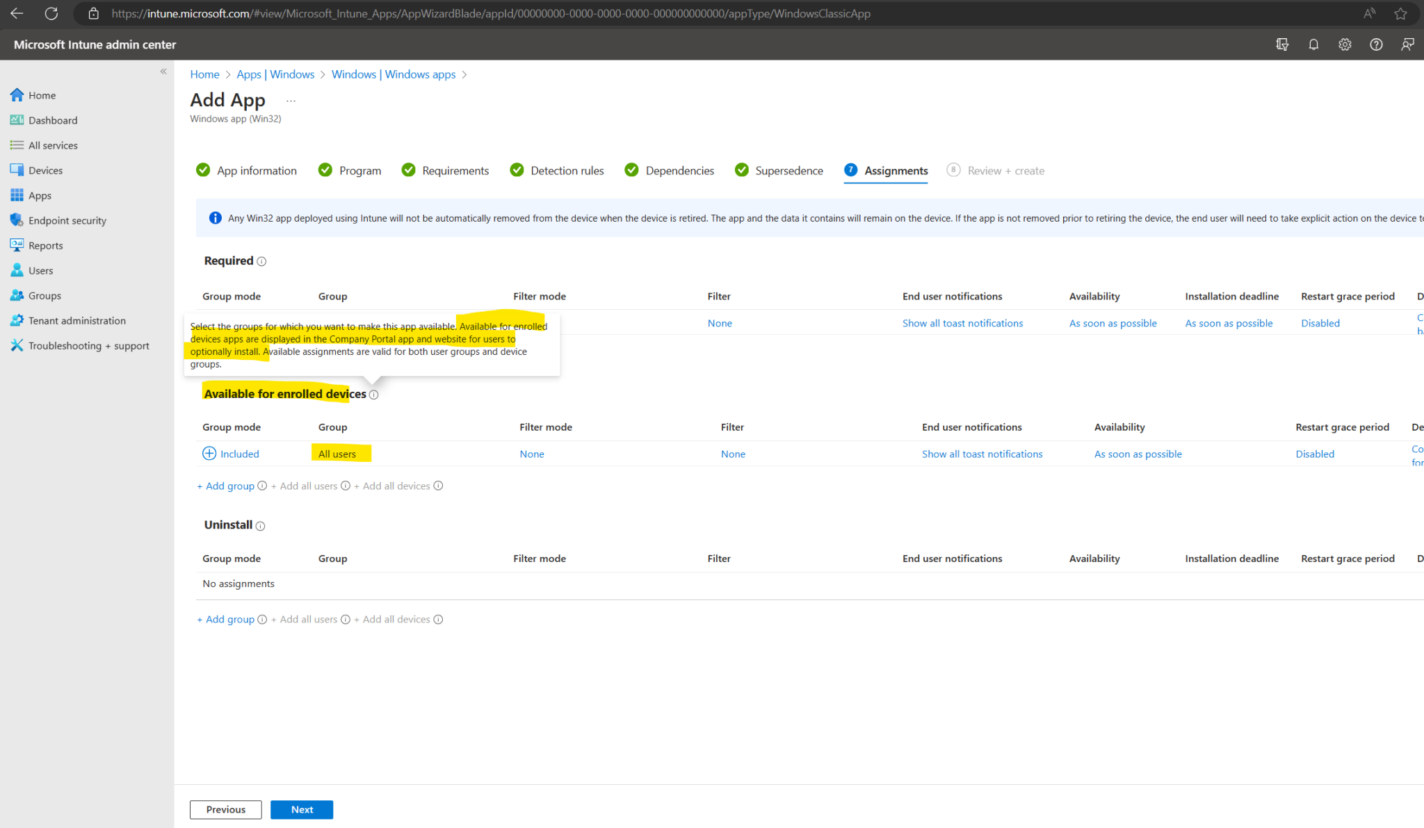 Set Up And Deploy Bginfo From Sysinternals By Using Microsoft Intune
