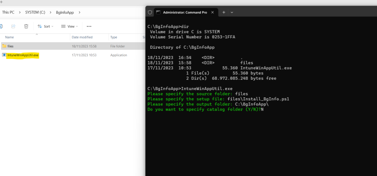 Set up and deploy BgInfo from Sysinternals by using Microsoft Intune ...