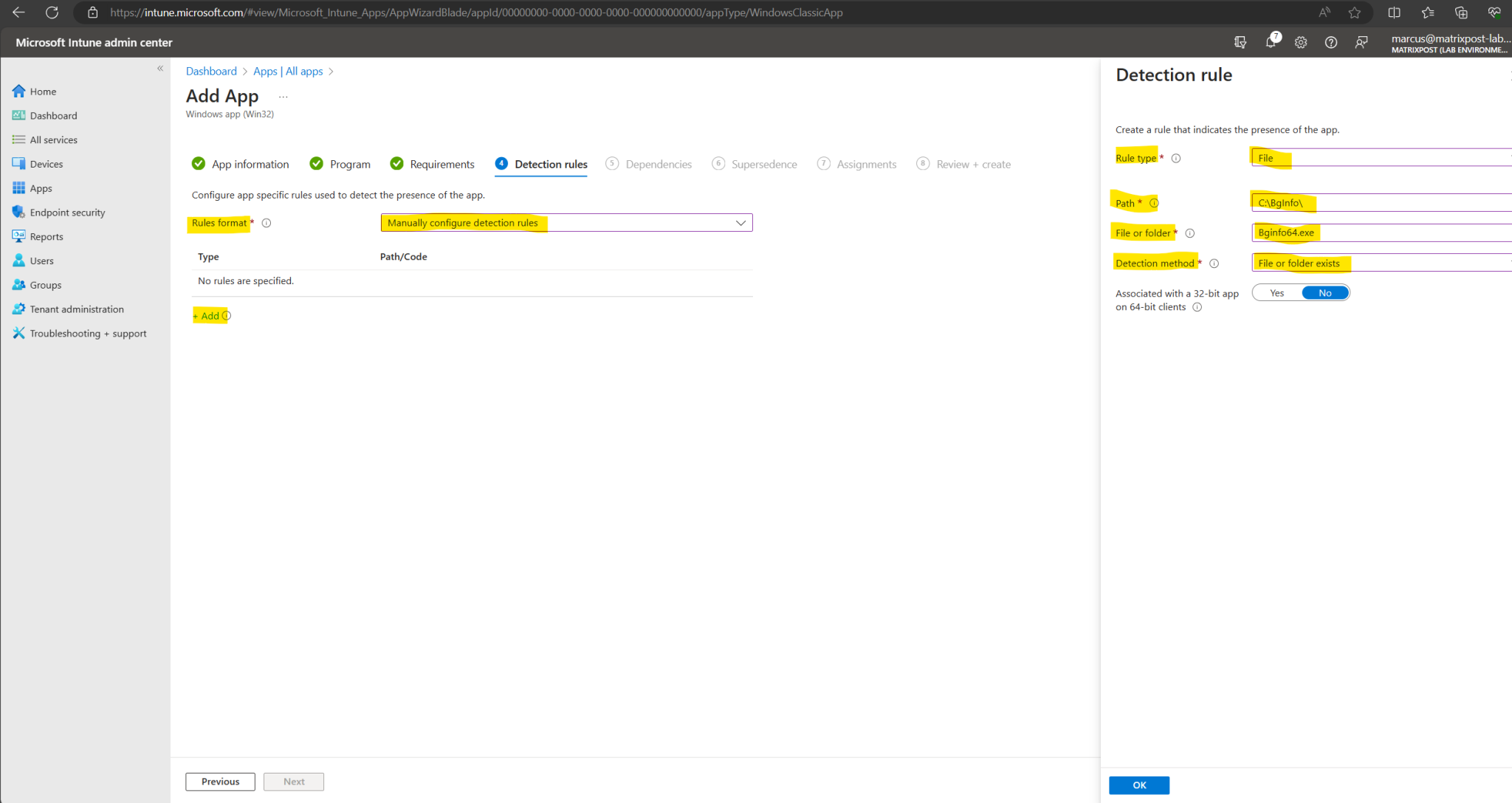 Set up and deploy BgInfo from Sysinternals by using Microsoft Intune - .matrixpost.net