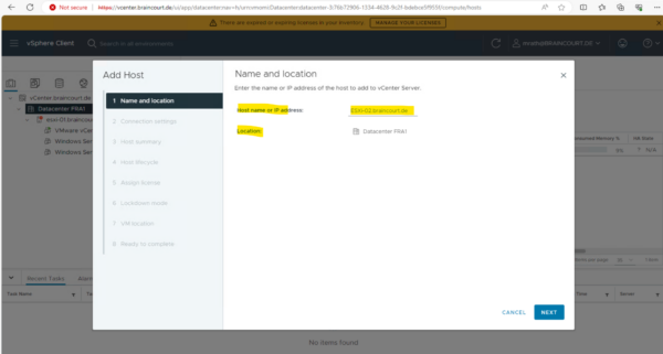Adding and Configuring a new ESXi Host in vSphere (vCenter server) - .matrixpost.net