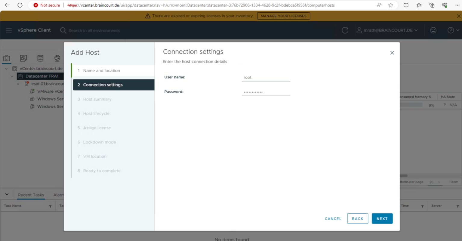 Adding and Configuring a new ESXi Host in vSphere (vCenter server) - .matrixpost.net
