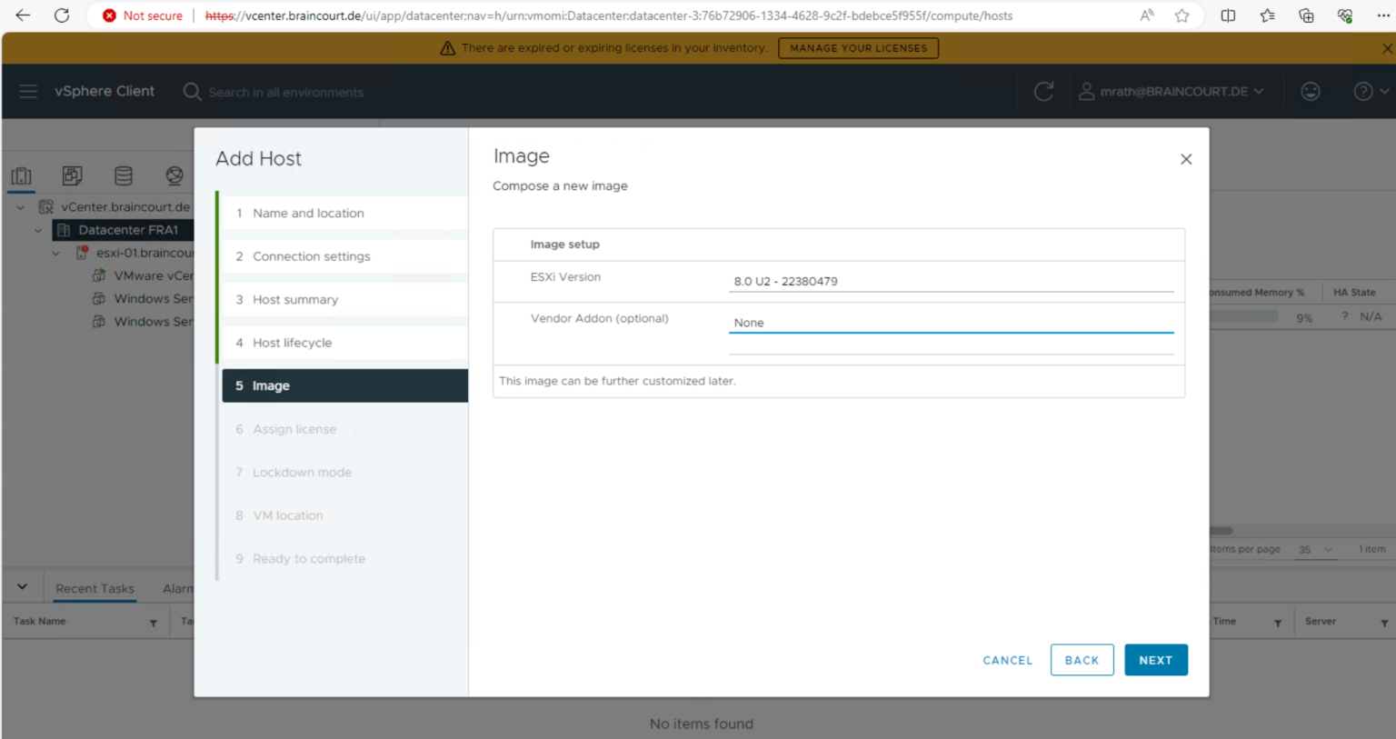 Adding and Configuring a new ESXi Host in vSphere (vCenter server ...