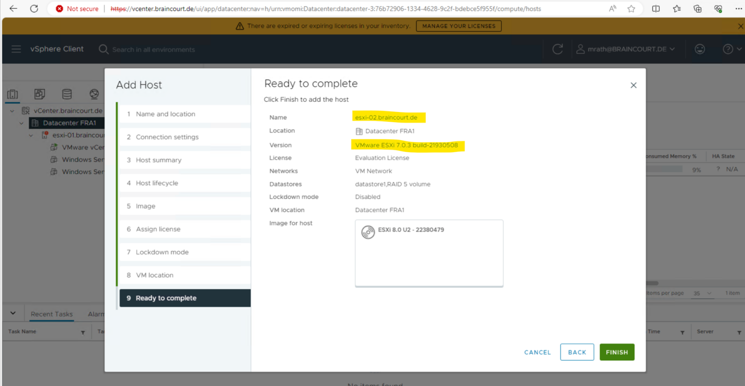 Adding and Configuring a new ESXi Host in vSphere (vCenter server) - .matrixpost.net