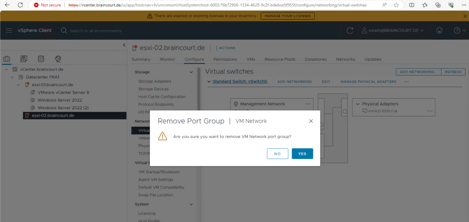 Adding And Configuring A New Esxi Host In Vsphere Vcenter Server