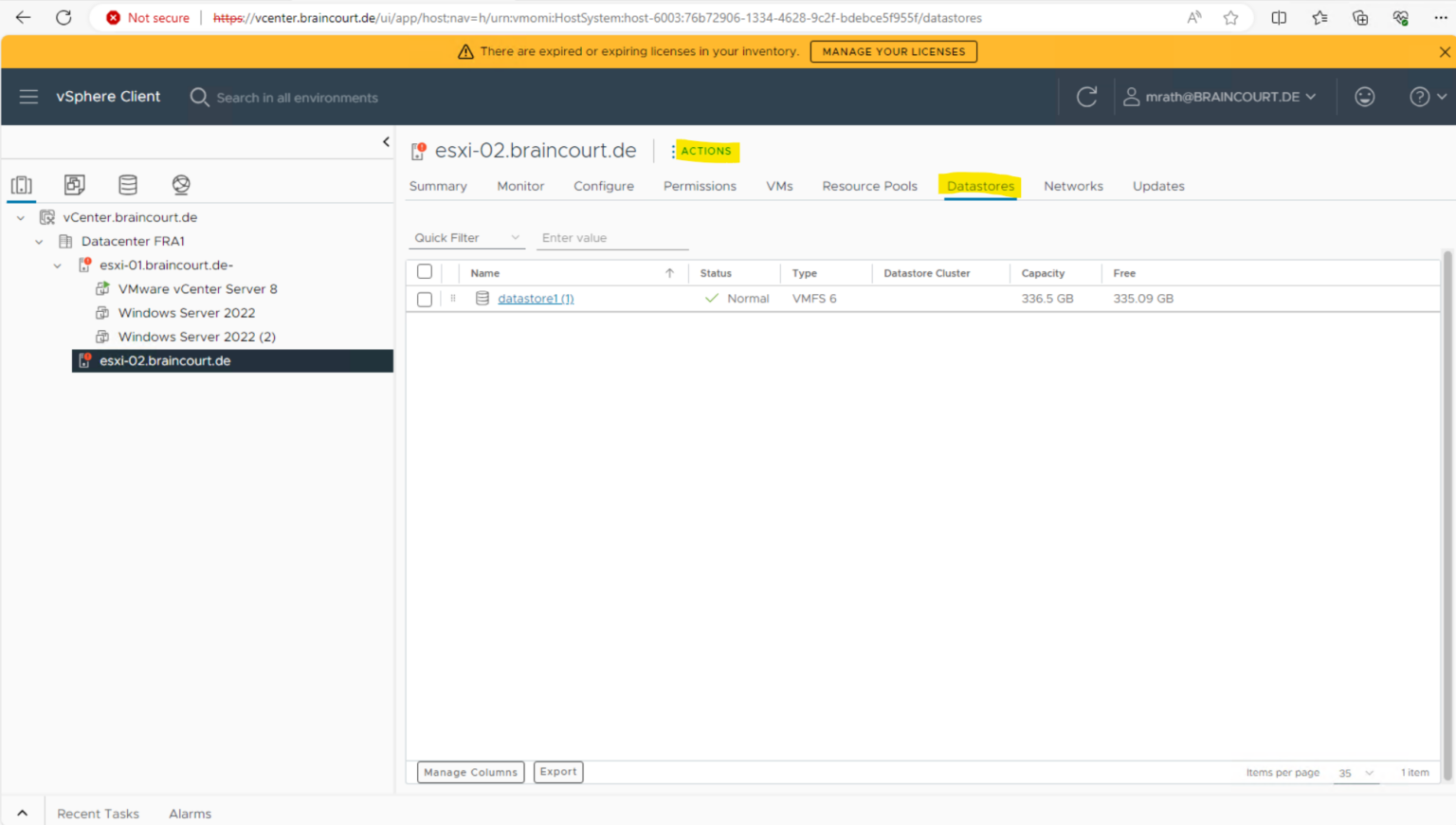 Adding And Configuring A New Esxi Host In Vsphere Vcenter Server