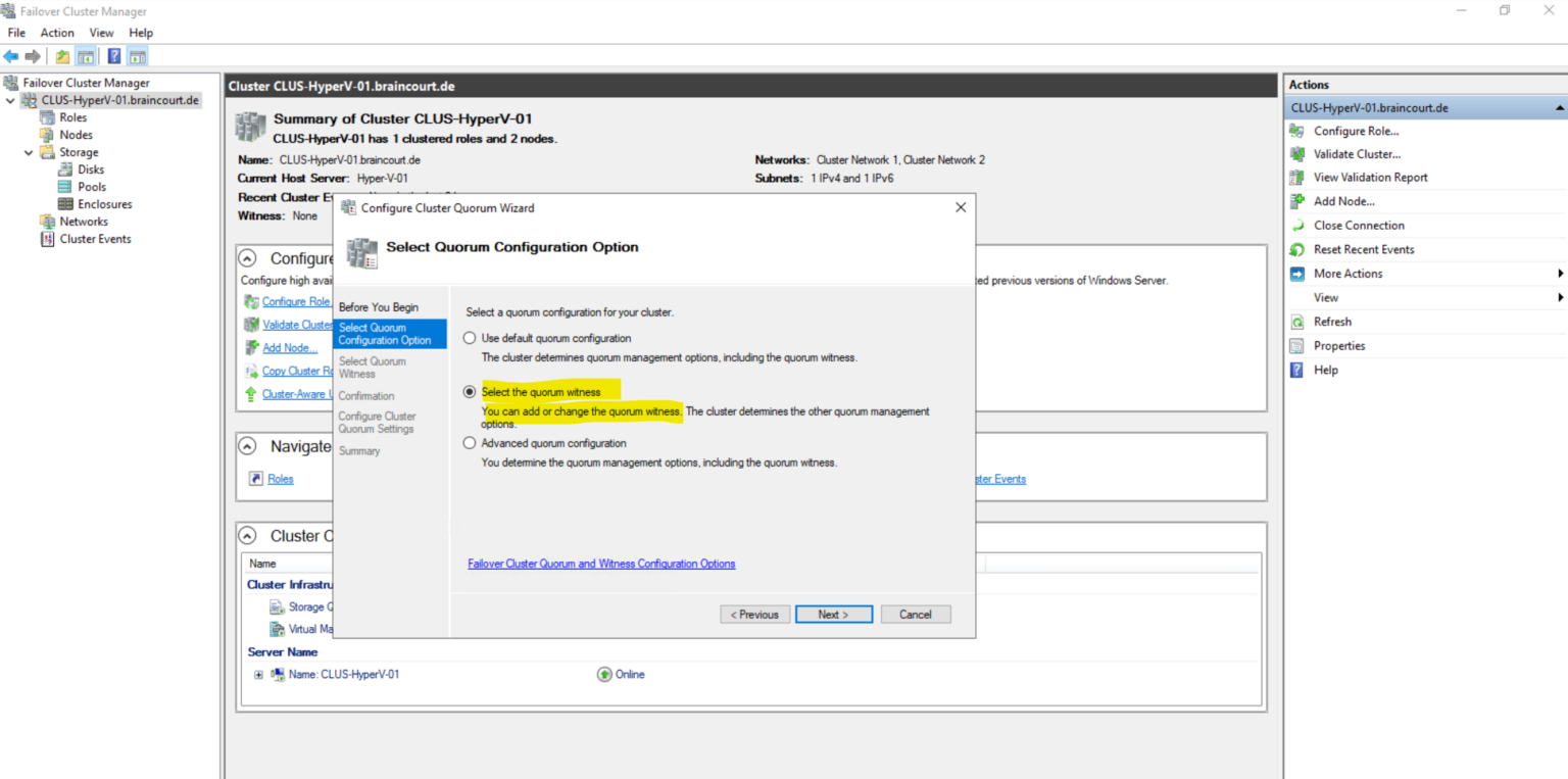 How to Set up a Microsoft Hyper-V Cluster - .matrixpost.net