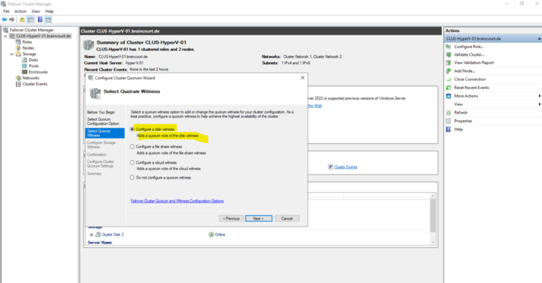 How to Set up a Microsoft Hyper-V Cluster - .matrixpost.net