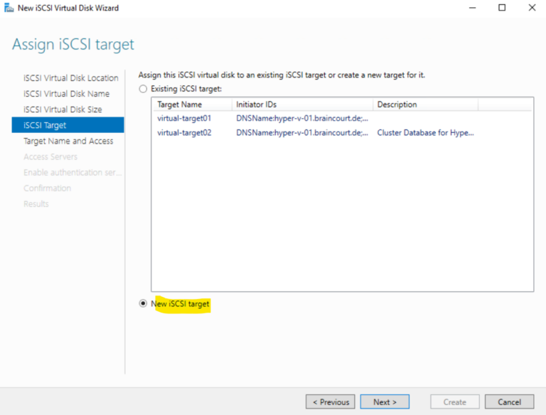 Set Up iSCSI Virtual Disks as Shared Storage for an ESXi Host Cluster ...