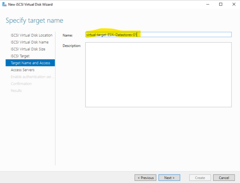 Set Up iSCSI Virtual Disks as Shared Storage for an ESXi Host Cluster ...