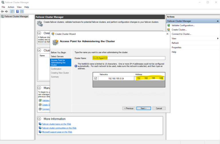 How to Set up a Microsoft Hyper-V Cluster - .matrixpost.net