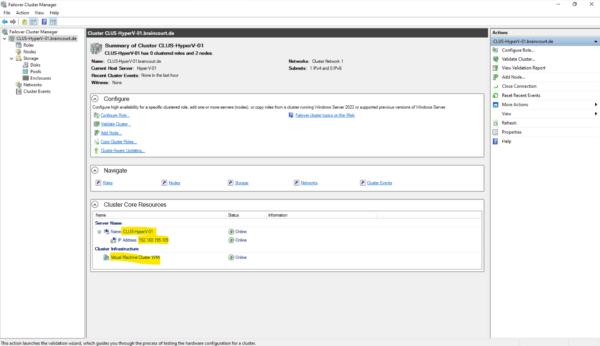 How to Set up a Microsoft Hyper-V Cluster - .matrixpost.net