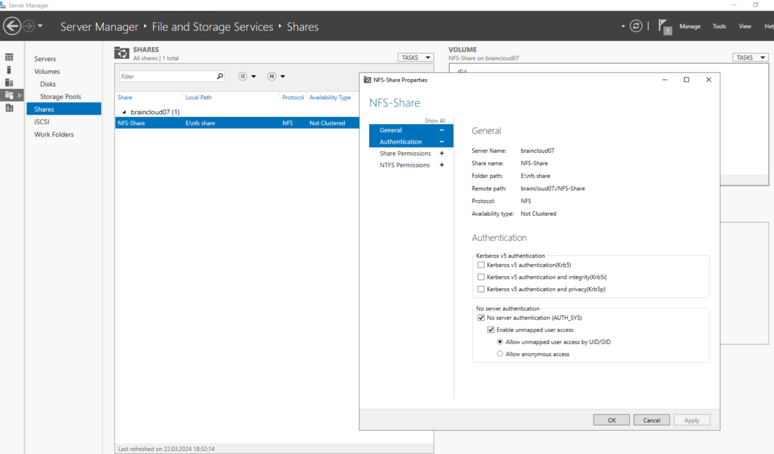 Set up an NFS Server in Windows Server 2022 - .matrixpost.net