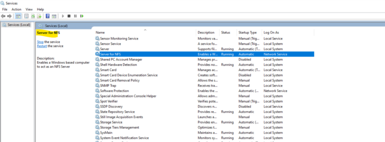 Set up an NFS Server in Windows Server 2022 - .matrixpost.net