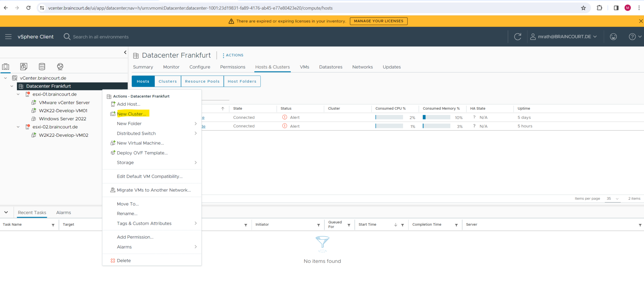 Set Up And Deploy A Vmware Esxi Host Cluster And Datastore Cluster 5881