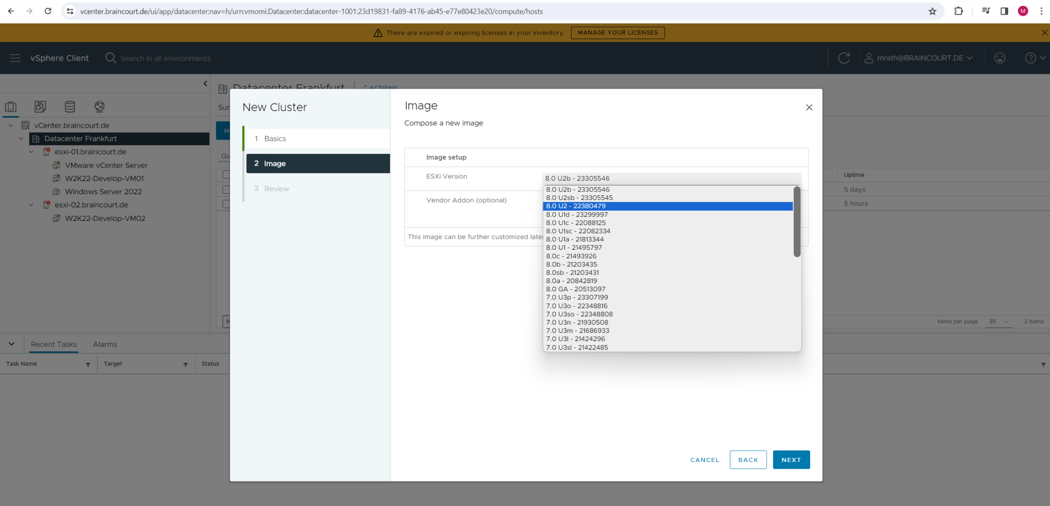 Set Up And Deploy A Vmware Esxi Host Cluster And Datastore Cluster