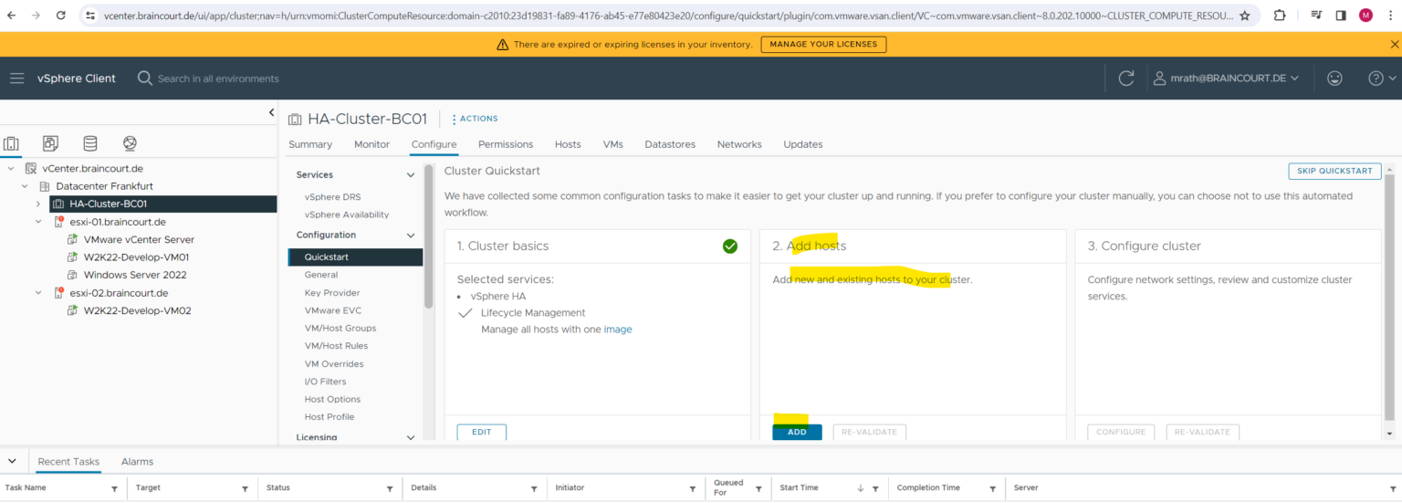 Set Up And Deploy A Vmware Esxi Host Cluster And Datastore Cluster 5215